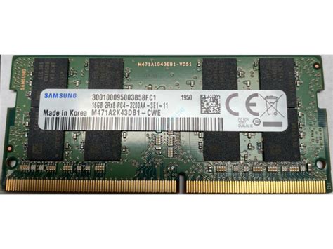 Оперативная память 16Gb Samsung M471A2K43DB1-CWE DDR4 3200 SODIMM ...