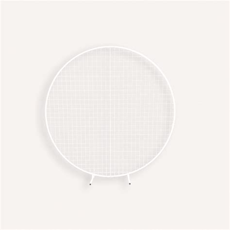 White Circle Mesh Arch Samal The Wedding Designer