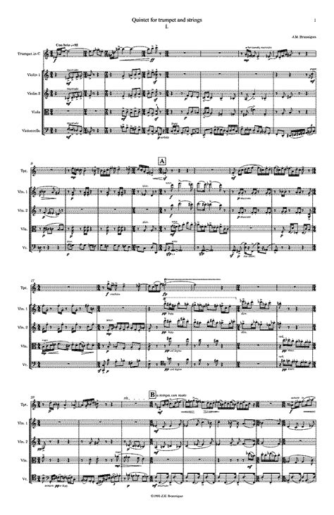 Quintet For Trumpet And String Quartet Brannigan Jm Imslp