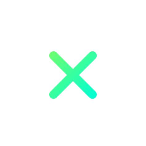 Cross Sign Gradient Icon 9890393 Vector Art At Vecteezy