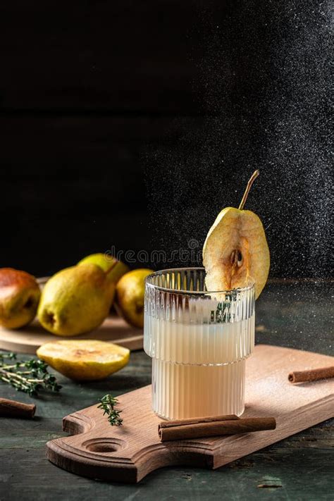 Pears Drink Pear Mulled Cider With Spices Thyme Cinnamon And Honey