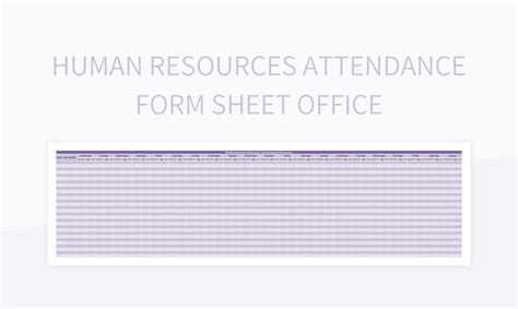 Free Attendance Sheet Attendance Templates For Google Sheets And