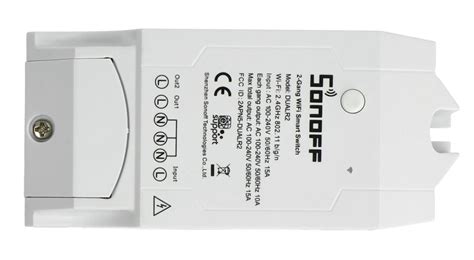 Sonoff Dual R2 - 2x relay 230V - WiFi Android / Botland - Robotic Shop