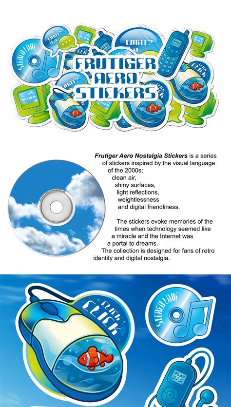 Frutiger Aero Stickers Behance