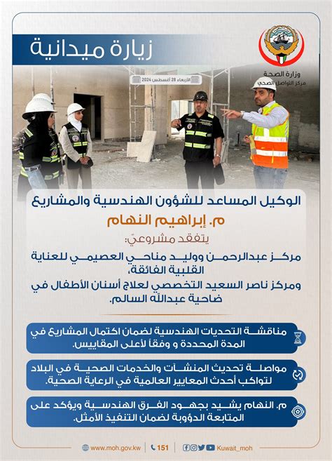 صحيفة الكويتيةوزارةالصحة الوكيل المساعد للشؤون الهندسية والمشاريع م