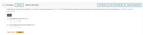 Solved [ 5 Points] Sercp11 20 5 P 038 6 33×10−3s A The