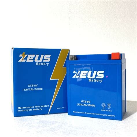 Jual Battery Aki Zeus MBTX7U GTZ 8V GTS S LX LXV 1TH Shopee Indonesia