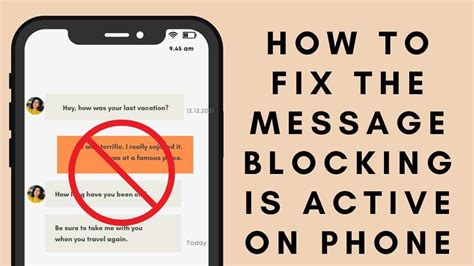 How To Fix The Message Blocking Is Active On Phone