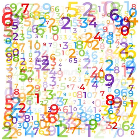 Digital Data Array Lots Of Numbers Digits In Digital Pattern Abstract