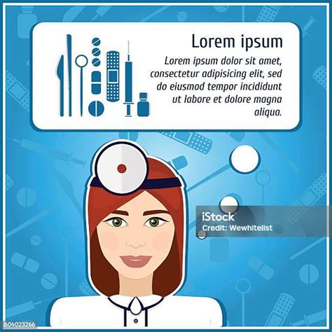 여자 의사 직업 유니폼 모자 의료 기기 메스 주사기 건강관리와 의술에 대한 스톡 벡터 아트 및 기타 이미지 건강관리와 의술