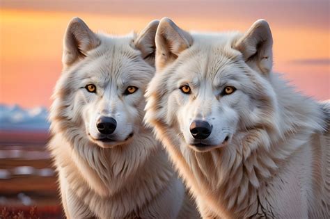 Download Ai Generated Wolves Arctic Wolves Royalty Free Stock