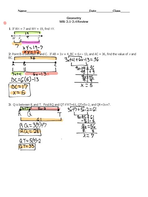 Unit 2 Review Pdf Mathematics Analytic Geometry