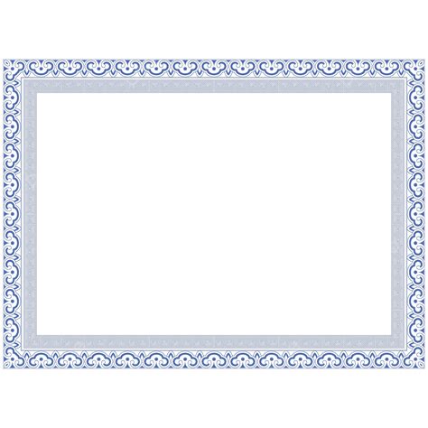 Blue Certificate Border Vector Hd Images Certificate Border Blue