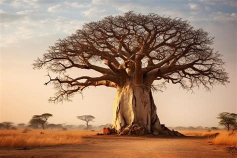 Premium Ai Image Iconic Baobab Tree Of Africa Generative Ai