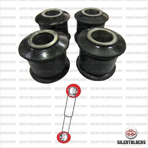 4 Silentblocks Amortiguadores Traseros Ducato Jumper Boxer SILENT