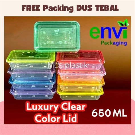 Jual Tutup Warna Thinwall Envi 650 Ml Dan 750 Ml Premium Shopee Indonesia