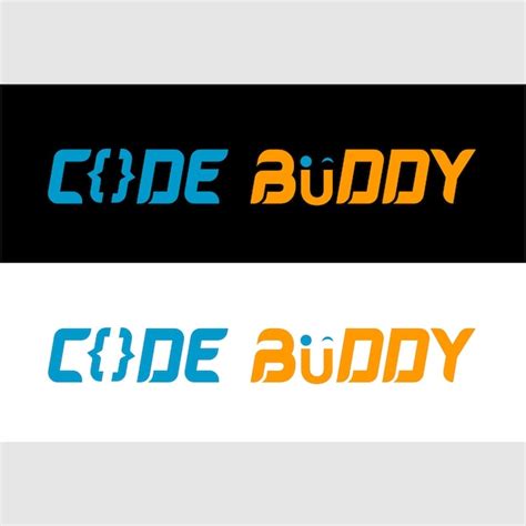 Premium Vector Free Eps Code Buddy Logo Black And White Version