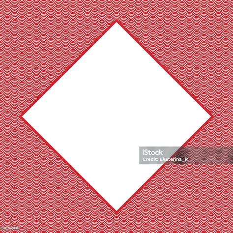 Seigaiha 또는 Seigainami 말 그대로 바다의 물결을 의미합니다 텍스트 개요에 대 한 Rad 카드 배너 디자인 화이트에서 일본 원 패턴으로 간단한 자연 배경을