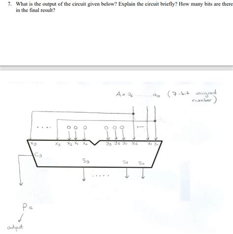 Solved 7 What Is The Output Of The Circuit Given Below