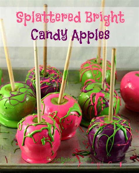 Pink Glitter Candy Apples