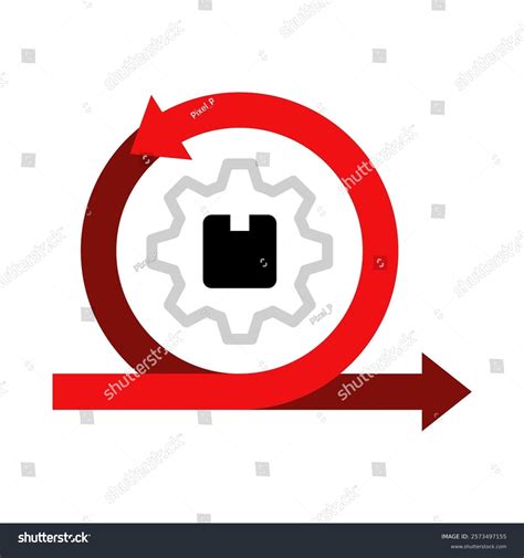 Incremental Delivery Arrows Representing Stepwise Development Stock