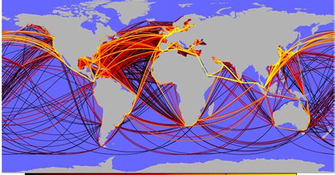 A Year Of Global Shipping Routes Mapped By Gps Wired