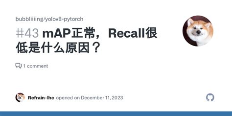 Map Recall Issue Bubbliiiing Yolov Pytorch Github