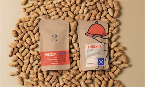 식품 포장 모형 디자인 프리미엄 Psd 파일