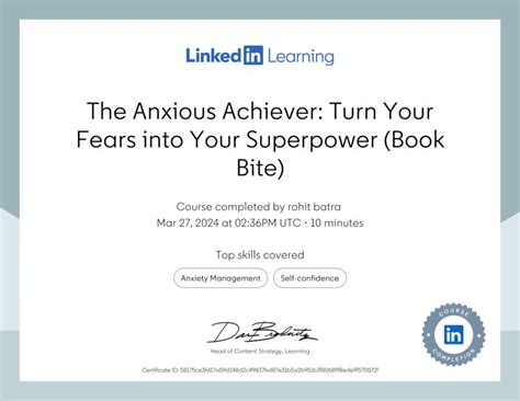 Rohit Batra On Linkedin Certificate Of Completion