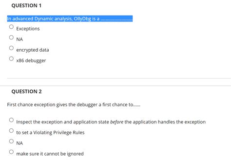 Solved Question 1 In Advanced Dynamic Analysis Ollydbg Is A