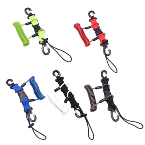 Quick Release Heavy Duty Anti Lost Underwater Spring Coiled Strap For Dive Light 24 21