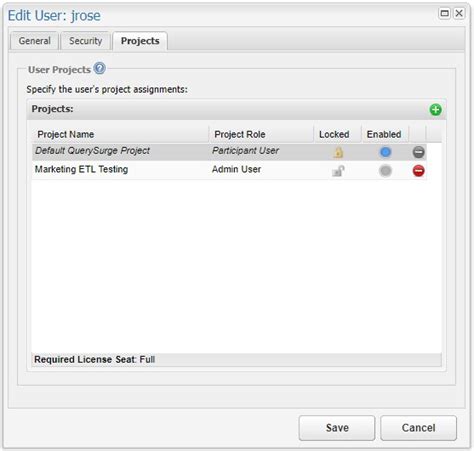 creating and editing querysurge users versions 8 0 customer support