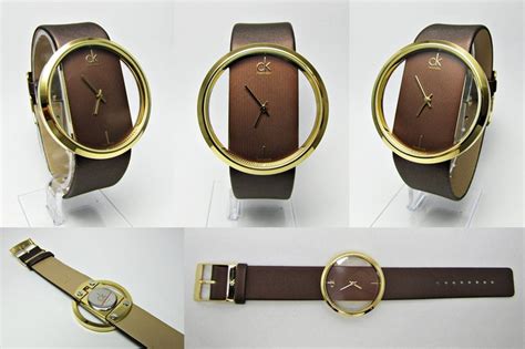 Sean Matt Trends Calvin Klein Glam Gold Brown Leather