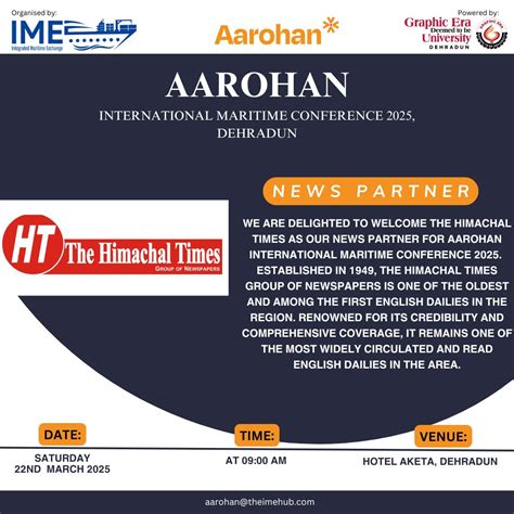 Welcome Himachal Times As The Official News Partner Kunal Narayan Uniyal