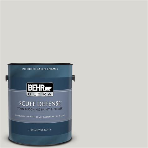 Behr Ultra 1 Gal N360 1 Seagull Gray Extra Durable Satin Enamel