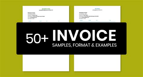 50 Invoice Samples Format And Examples 2023