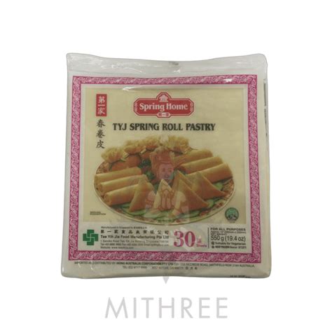 Tyj Spring Roll Pastry 10inch Frz 550g30 Mithree