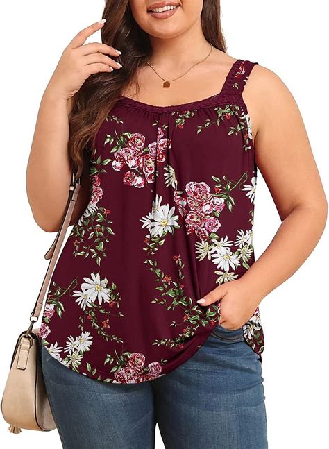 Daystry Plus Size Long Length Solid Tank Tops For Women Loose Fit