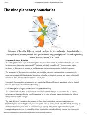The Nine Planetary Boundaries Stockholm Resilience Centre Pdf The Nine Planetary