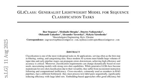 Gliclass Generalist Lightweight Model For Sequence Classification Tasks Ai For Dummies