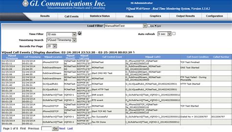 Webviewer Web Based Client For Voice And Data Quality Testing