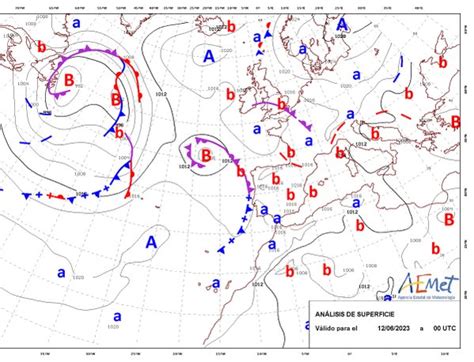 Aemet On Twitter Evolución De La Situación En Superficie Para Las