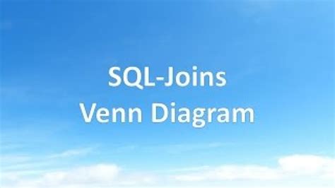 Sql Join Diagram Sql Joins Venn Diagram Dba Things