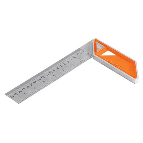 ESCUADRA PARA CARPINTERO EN ACERO INOX DE 8 MANGO DE ALUMINIO