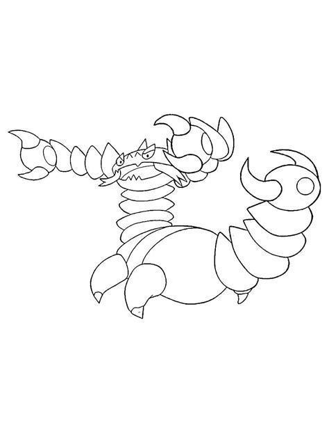 Drapion Pokemon Coloring Pages Free Printable