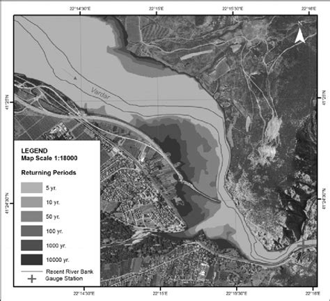 Flood Plain Map For Different Returning Period Download Scientific Diagram