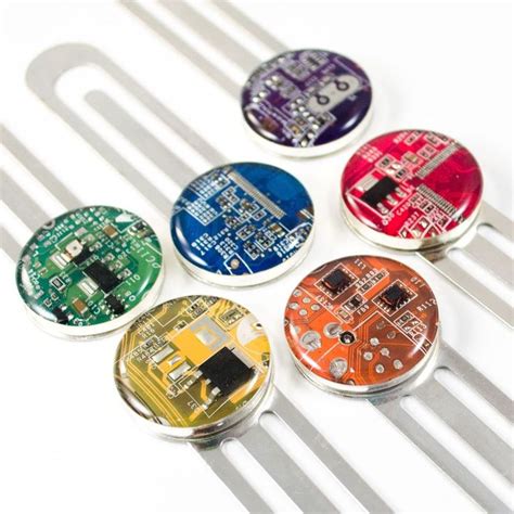 Rainbow Circuit Board Bookmark