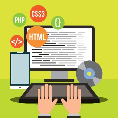 Program Coding Website Royalty Free Vector Image