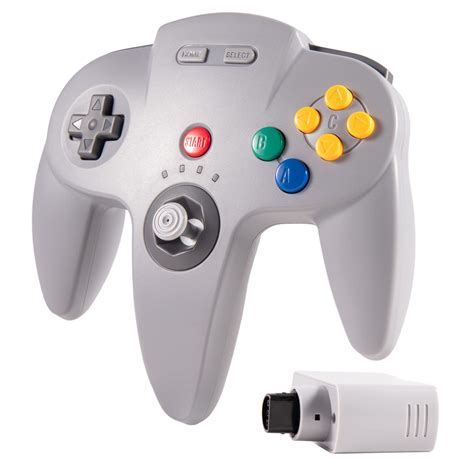Kiwitata N64 Wireless Controller 2 4ghz Wireless N64 Remote Joystick Game