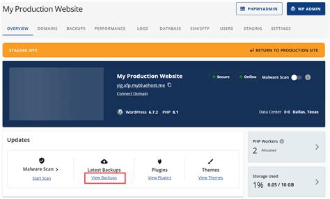 Bluehost Cloud Staging Site Manage And Test Updates Easily